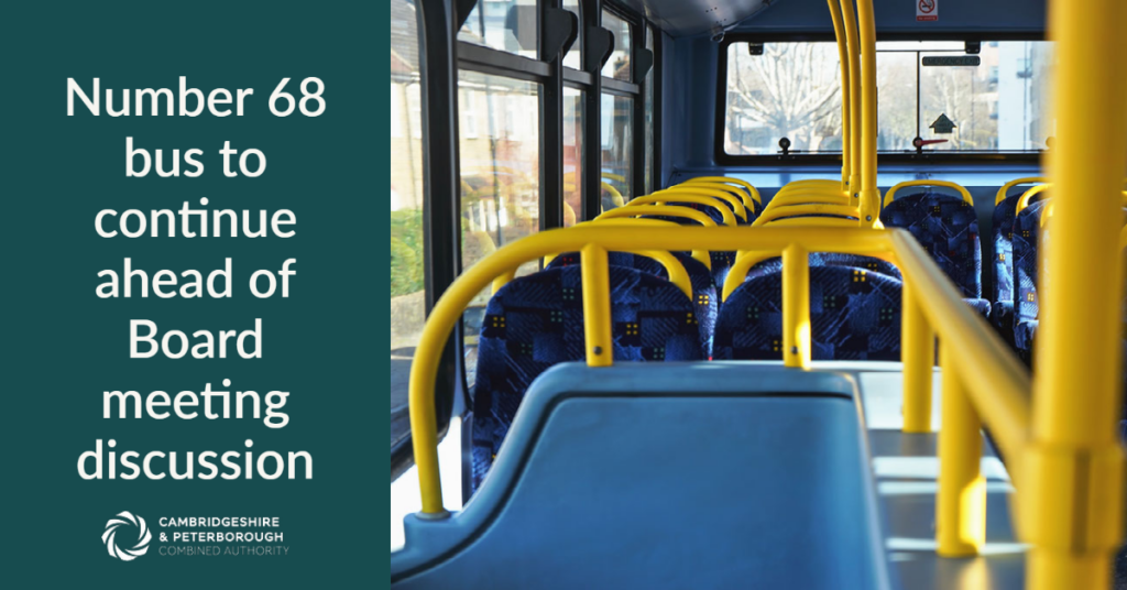 NUMBER 68 BUS TO CONTINUE AHEAD OF BOARD MEETING DISCUSSION - Combined ...
